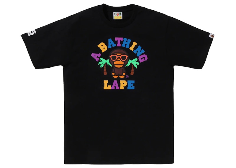BAPE Store LA 5th Anniversary Baby Milo College Tee Black - SS23 - ES