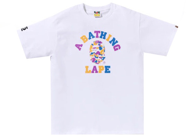 BAPE Store LA 5th Anniversary LA Camo College Tee White Men's - SS23 - US