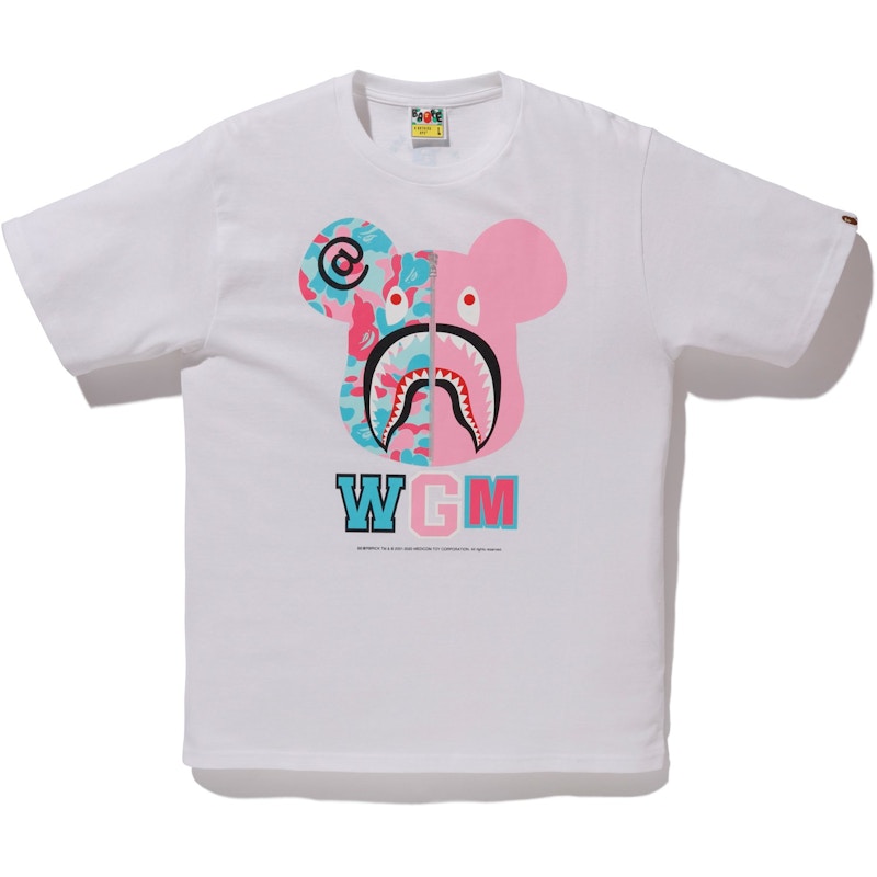 BAPE Store Miami Shark Bear Tee White - SS20 Men's - GB
