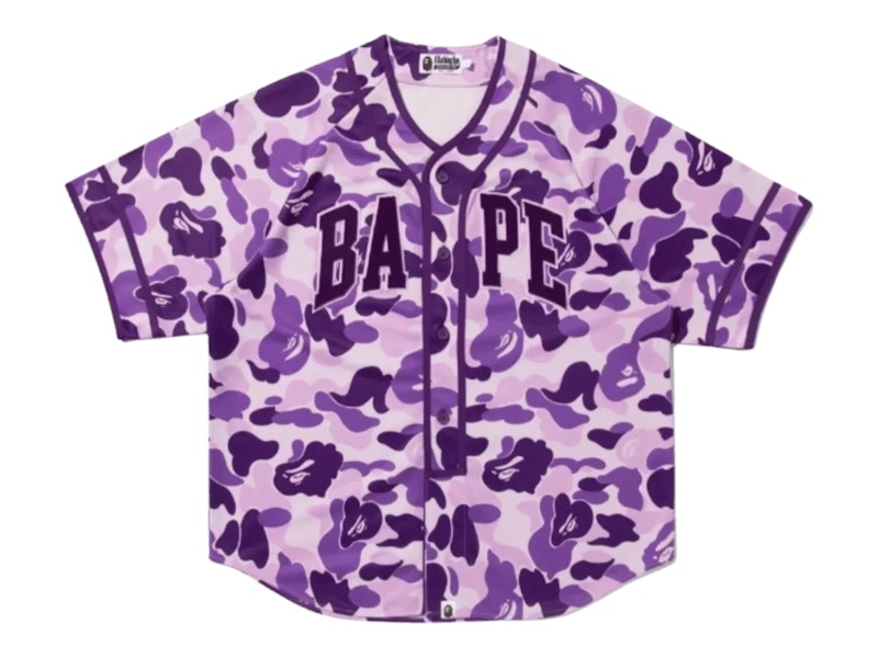 BAPE Taipei 19th Anniversary Baseball Jersey Purple Men's - FW25 - US