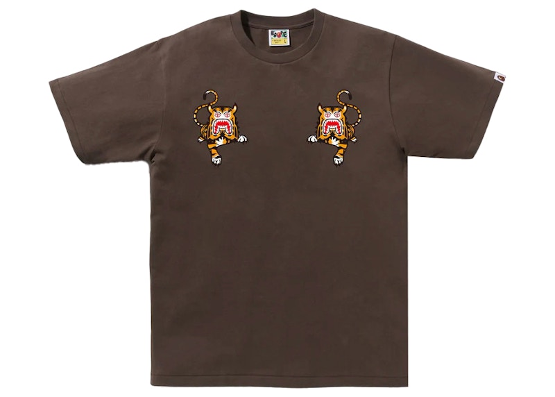 BAPE Tiger Tee Brown Men's - FW23 - US