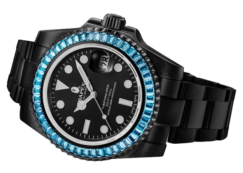 BAPE Type 1 BAPEX Crystal Stone Watch Green Men's - SS23 - US