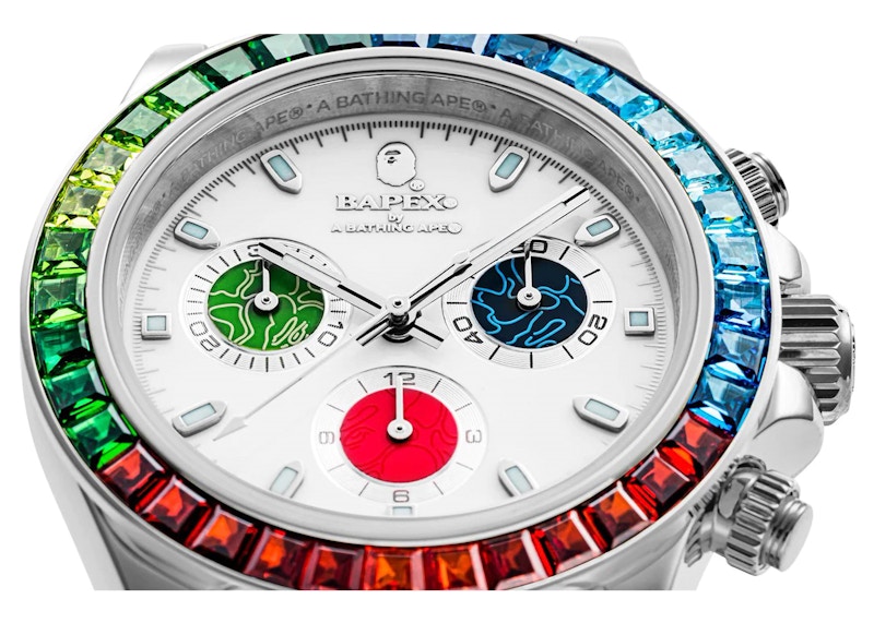 BAPE Type 4 BAPEX 30th Anniversary Watch Silver - FW23 - US
