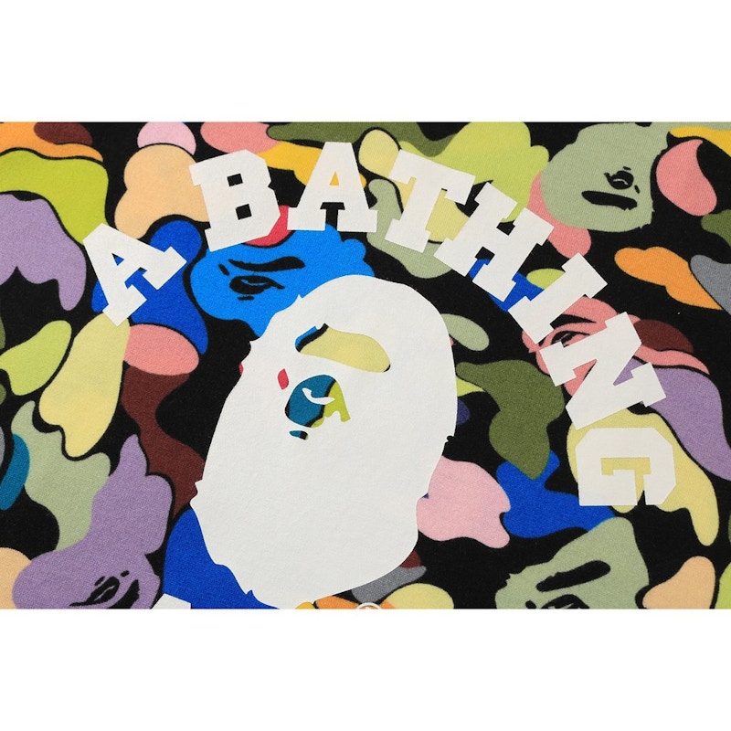 BAPE Ultimate Multi Camo College Tee Black Men's - SS19 - US