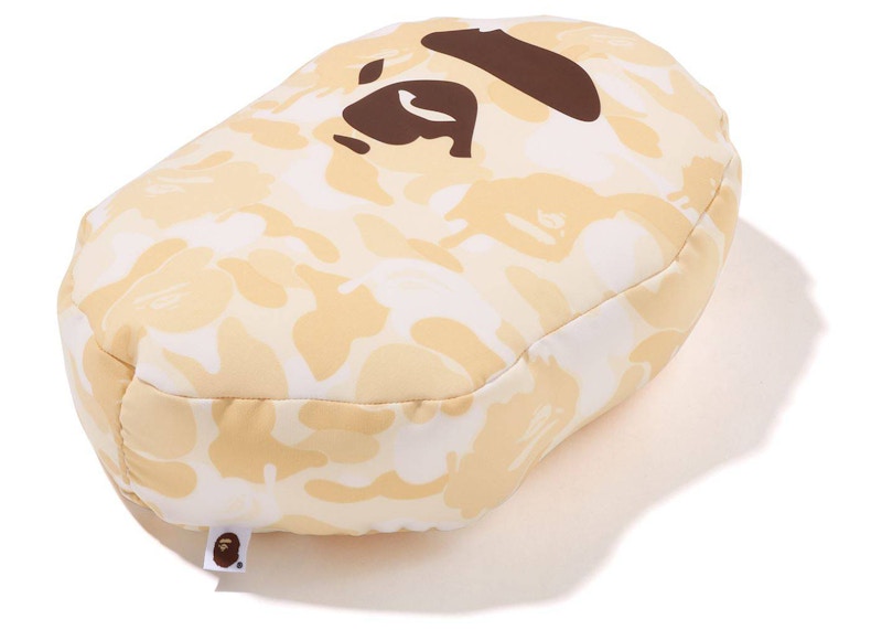 BAPE Valentine Chocolate Camo Ape Head Cushion Ivory - SS23 - US