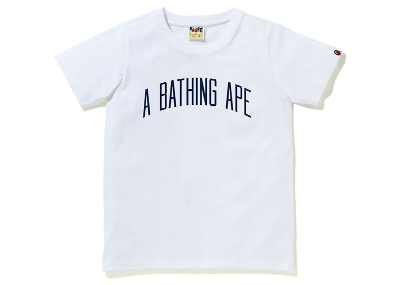 BAPE Womens A Bathing Ape Letter Tee White - SS22 - US