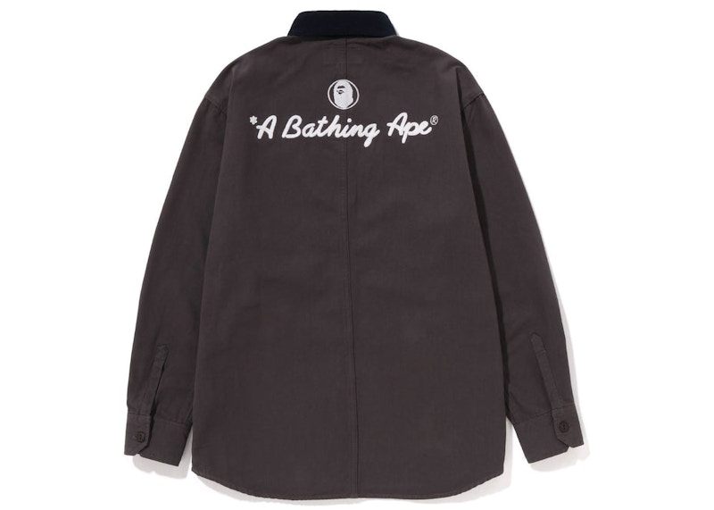 BAPE Womens A Bathing Ape Work Shirt Charcoal - SS23 - US