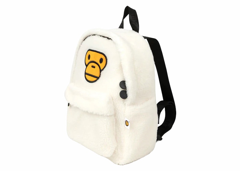 BAPE Women's Baby Milo Mini Fur Backpack Ivory - SS24 - US