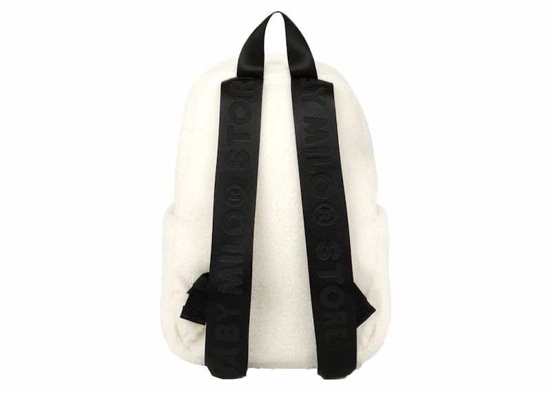 BAPE Women's Baby Milo Mini Fur Backpack Ivory - SS24 - US