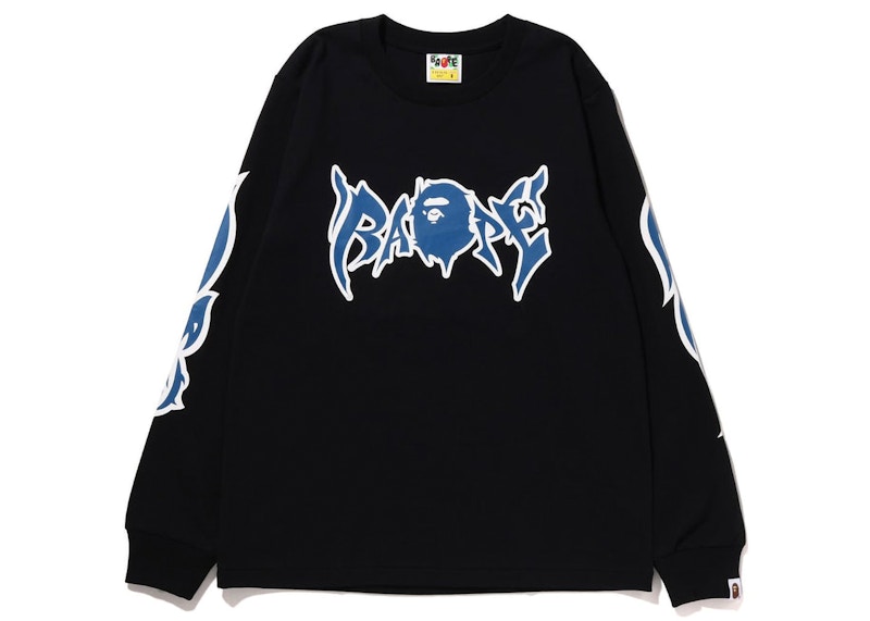 BAPE Women's Graffiti L/S Tee Black - FW22 - US