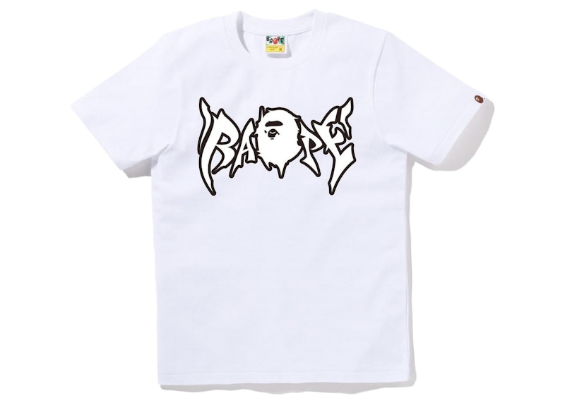 BAPE Women's Graffiti Tee White - FW22 - US