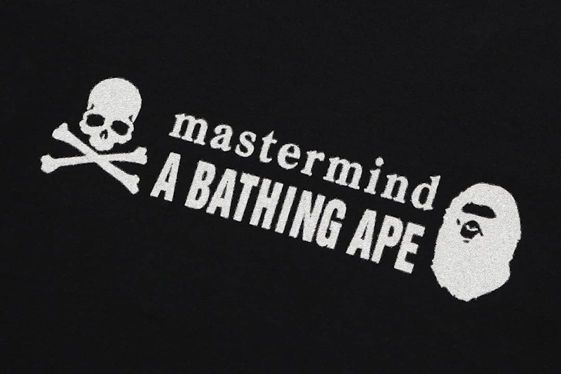 BAPE vs. Mastermind Glitter Logo Tee Black Men's - FW19 - US