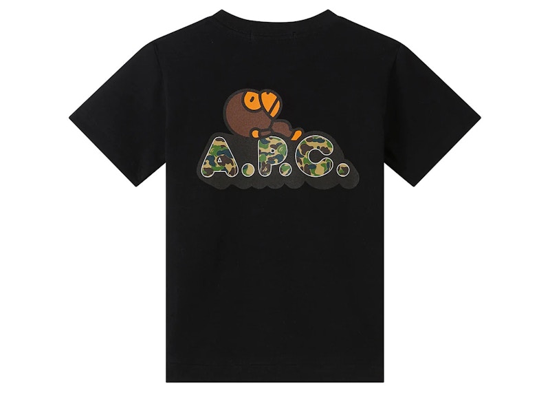 BAPE x A.P.C Kids Milo Ape I T-shirt Black Kids' - FW22 - US