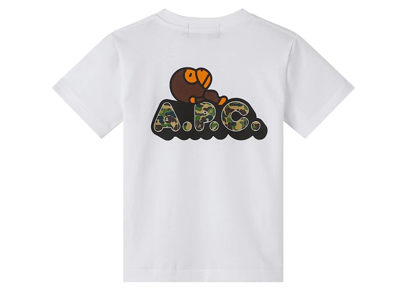 BAPE x A.P.C Kids Milo Ape I T-shirt White Kids' - FW22 - US