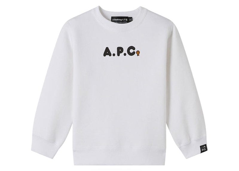 BAPE x A.P.C Kids Tears II Sweatshirt White Kids' - FW22 - US