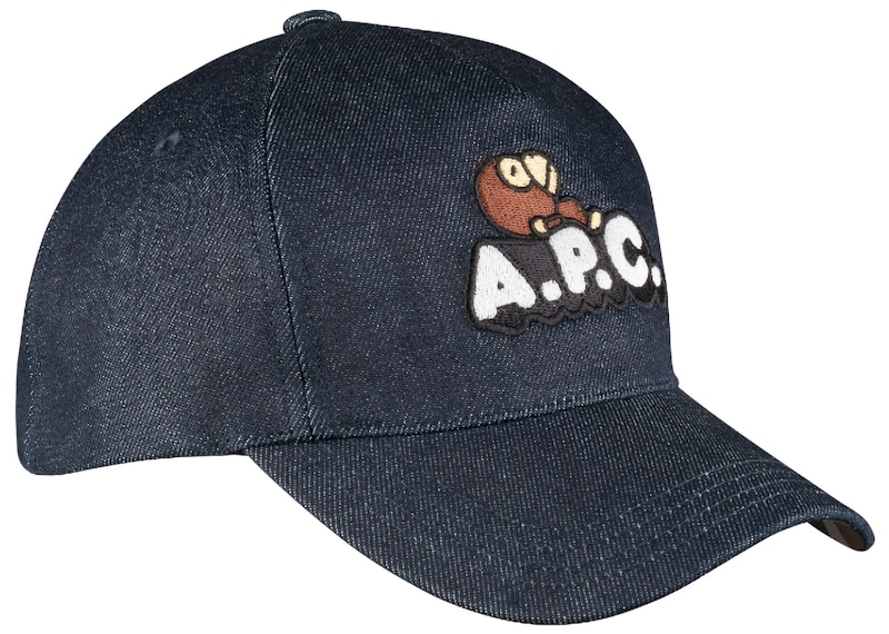 BAPE x A.P.C. Milo on APC Denim Cap Indigo - FW22 - US
