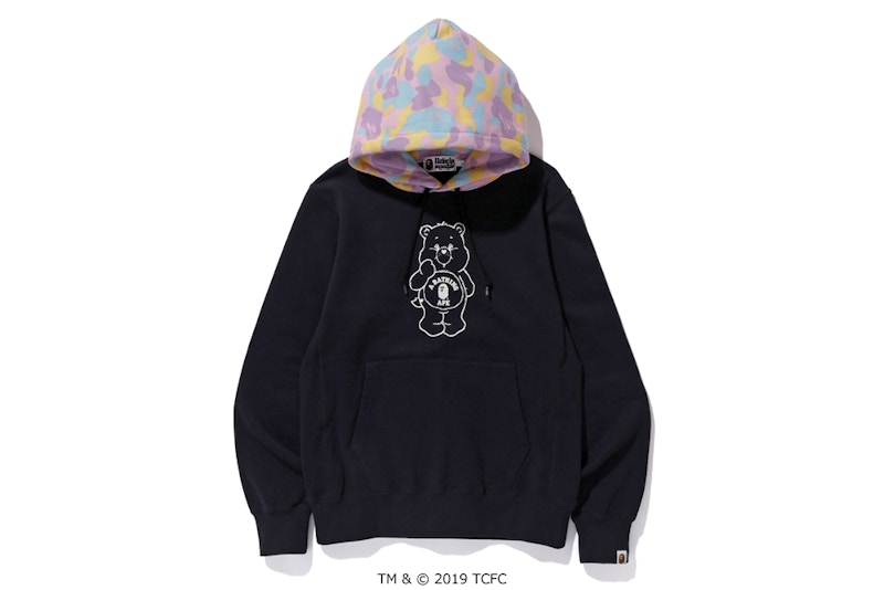 BAPE x Care Bears Oversized Camo Hood Pullover (Ladies) Black - FW19 - US