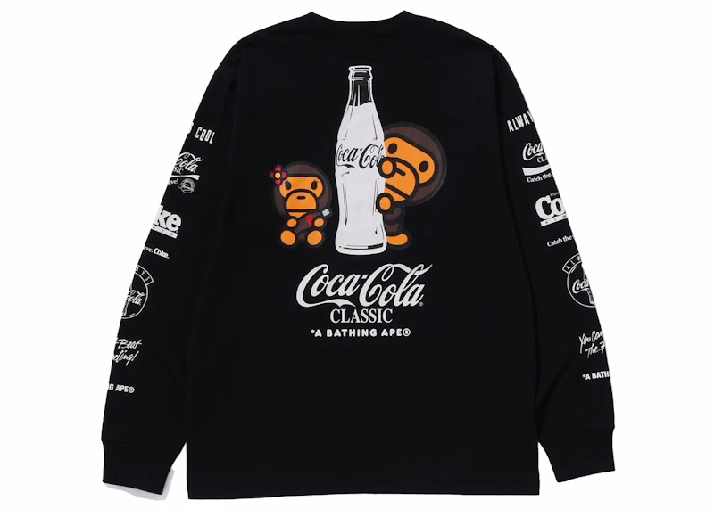 BAPE x Coca-Cola Milo L/S Tee Black Men's - FW23 - US