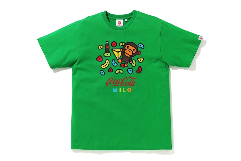 BAPE x Coca Cola Milo Sport Climbing Tee Green Men's - SS20 - US