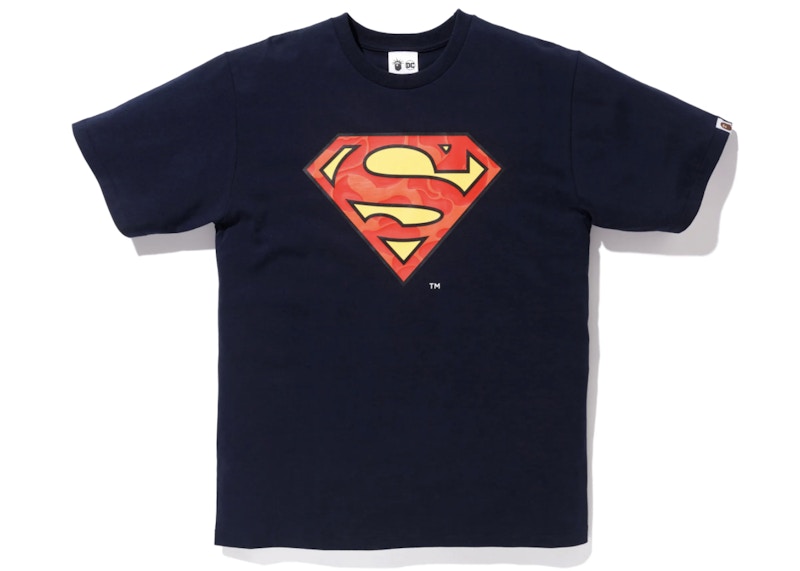 BAPE x DC Superman Tee Navy Men's - FW20 - US