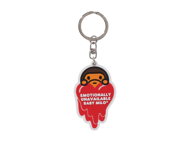 BAPE x Emotionally Unavailable Rubber Keychain Red Men's - SS25 - US