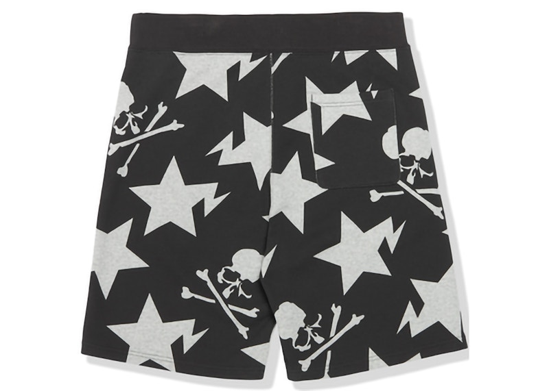 BAPE x Mastermind 11th Anniversary Sta Pattern Sweat Shorts Black Men's ...