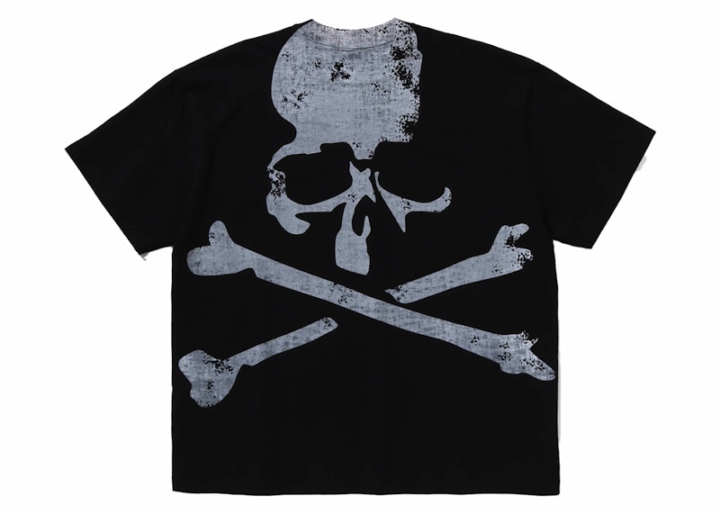 BAPE x Mastermind Ape Head Over Print Relaxed Fit Tee Black/White ...