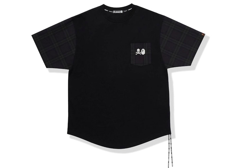 BAPE x Mastermind Check Patch Tee Black Men's - FW22 - US