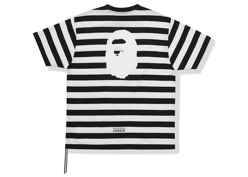BAPE x Mastermind Hoop Tee Black White Men's - FW22 - US