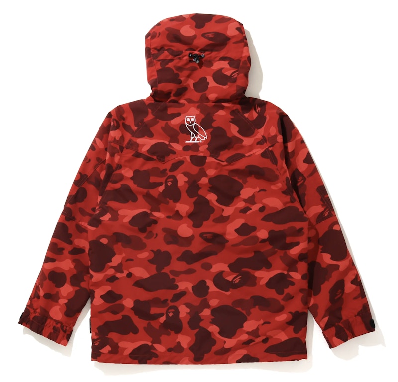 BAPE x OVO Color Camo Jacket Red Men's - FW20 - US