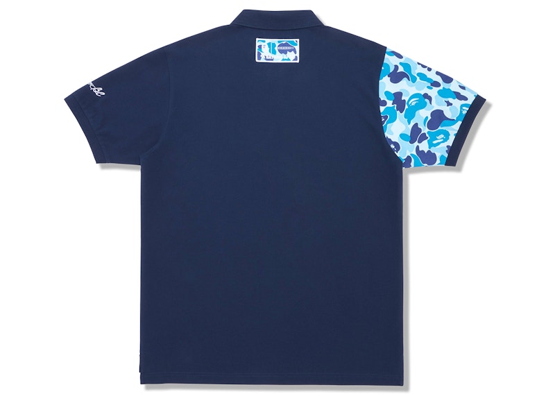 BAPE x Pagani Polo Navy Blue ABC Camo Men's - FW22 - US