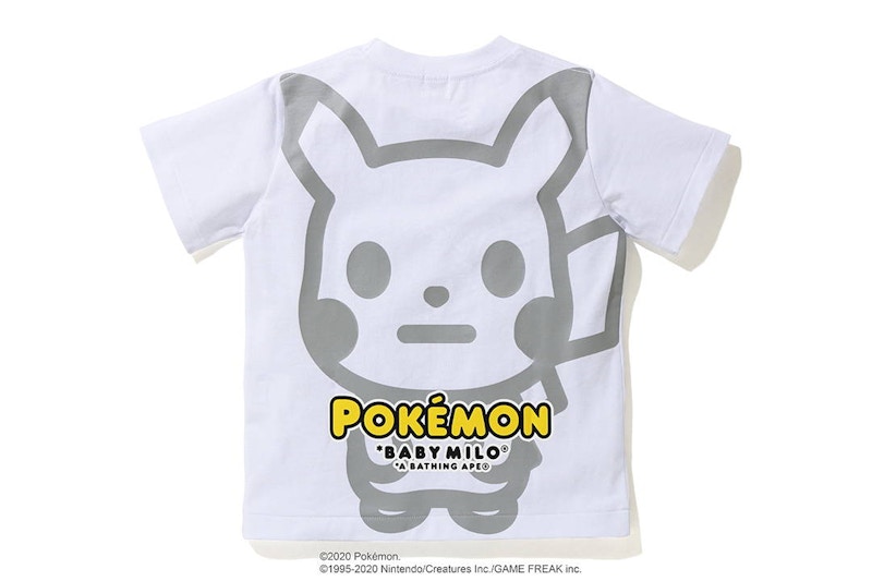 BAPE x Pokemon Kids Pikachu Tee #7 White Kids' - FW20 - US