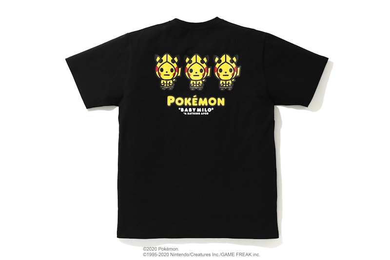 BAPE x Pokemon Pikachu Pocket Tee Black Men's - FW20 - US