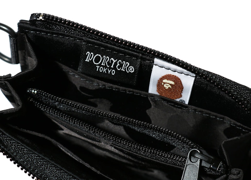 BAPE x Porter Jacquard Camo Mini Wallet Black - SS22 - US