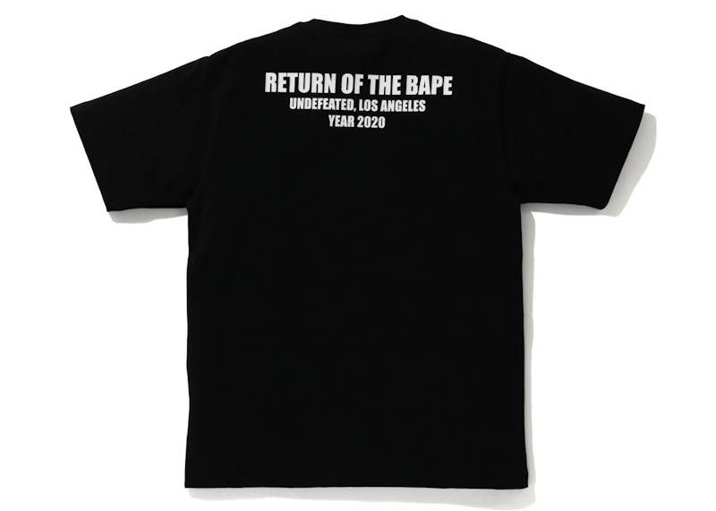 BAPE x Undefeated College Tee Black - FW20