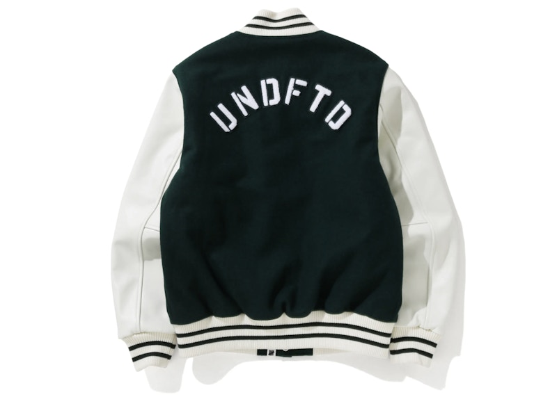 BAPE x Undefeated Varisty Jacket Green/White Men's - FW20 - US