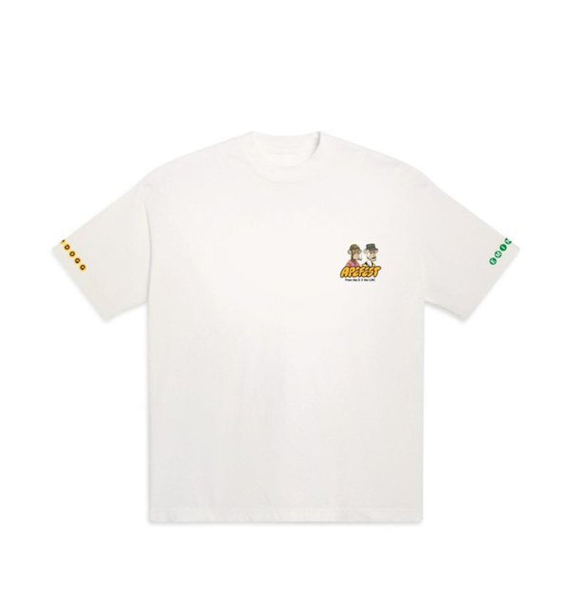 BAYC Snoop Dogg & Eminem T-shirt White Men's - SS22 - US