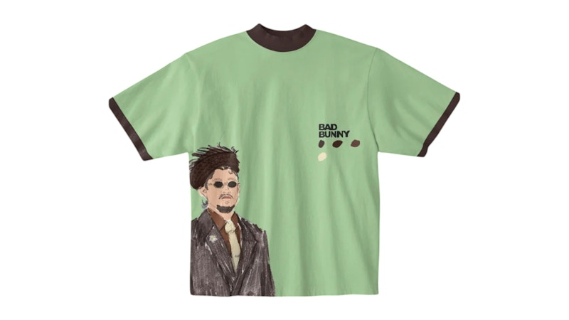 Bad Bunny DTMF Pava T-shirt Green Men's - US