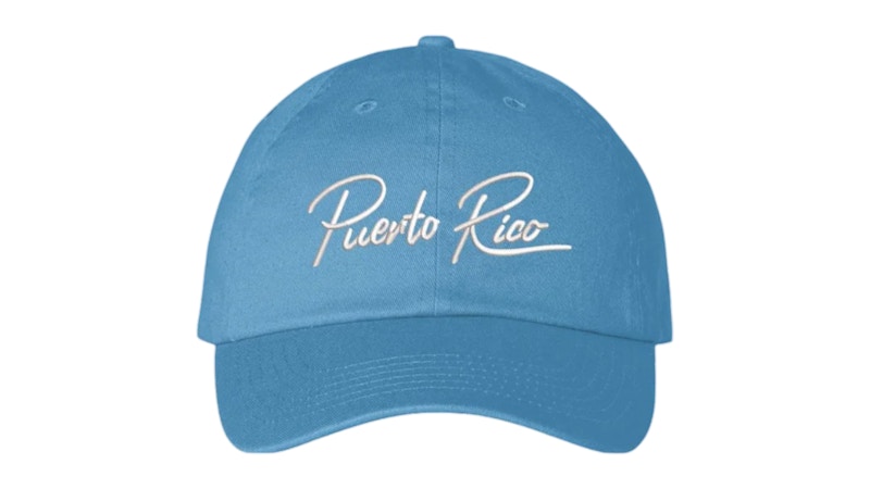 Bad Bunny DTMF Puerto Rico Dad Hat Blue Men's - US