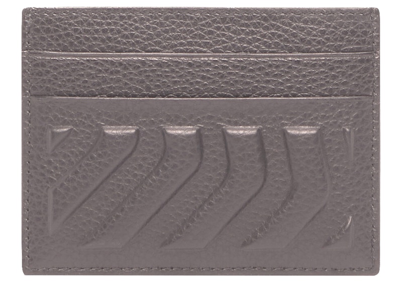 Balenciaga Car Card Holder Grey in Calfskin Leather - US