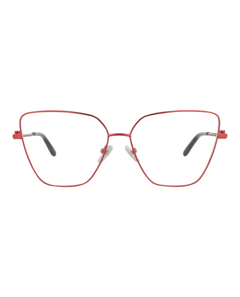 Balenciaga Cat Eye-Frame Metal Optical Frames Red Red Transparent ...