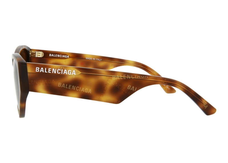 Balenciaga Cat Eye Sunglasses Havana/Havana Brown (BB0097S-30008869-003 ...
