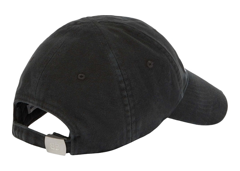 Balenciaga Cities London Cap Faded Black in Cotton - US