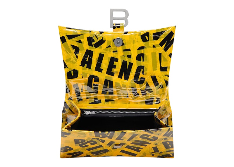 Balenciaga Hourglass Top Handle Small Tape In Yellow in Calfskin ...