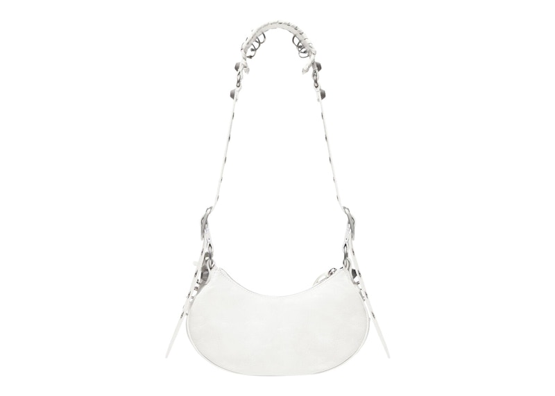 Balenciaga Le Cagole XS Shoulder Bag With Piercing White Arena in Arena ...