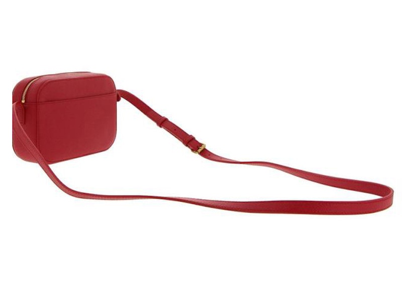 Balenciaga Logo Crossbody Bag Red in Leather with Gold-tone - US