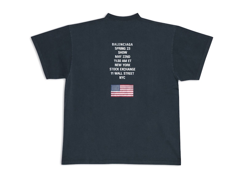 Balenciaga NYSE Oversized T-Shirt Black Men's - SS23 - US