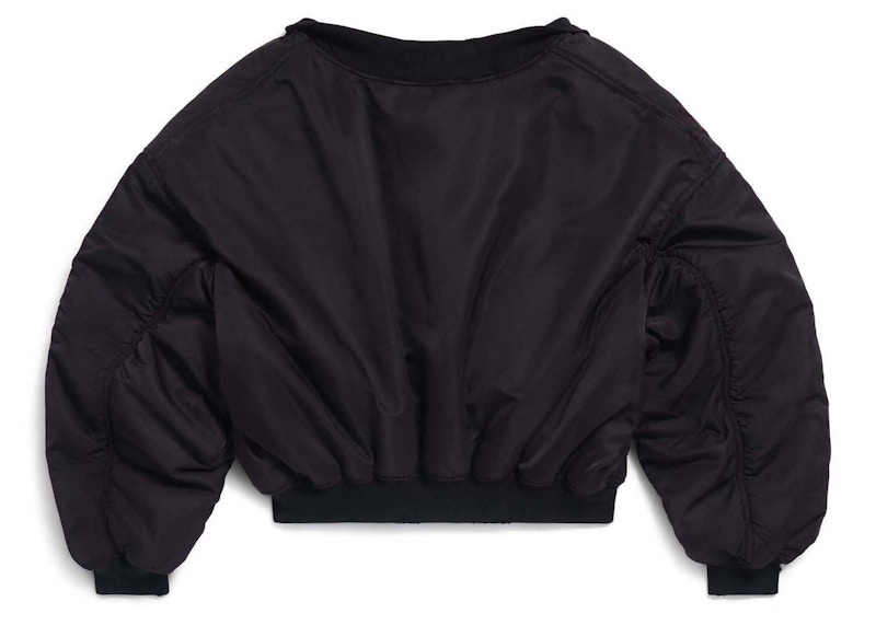Balenciaga Off Shoulder Bomber Black - US