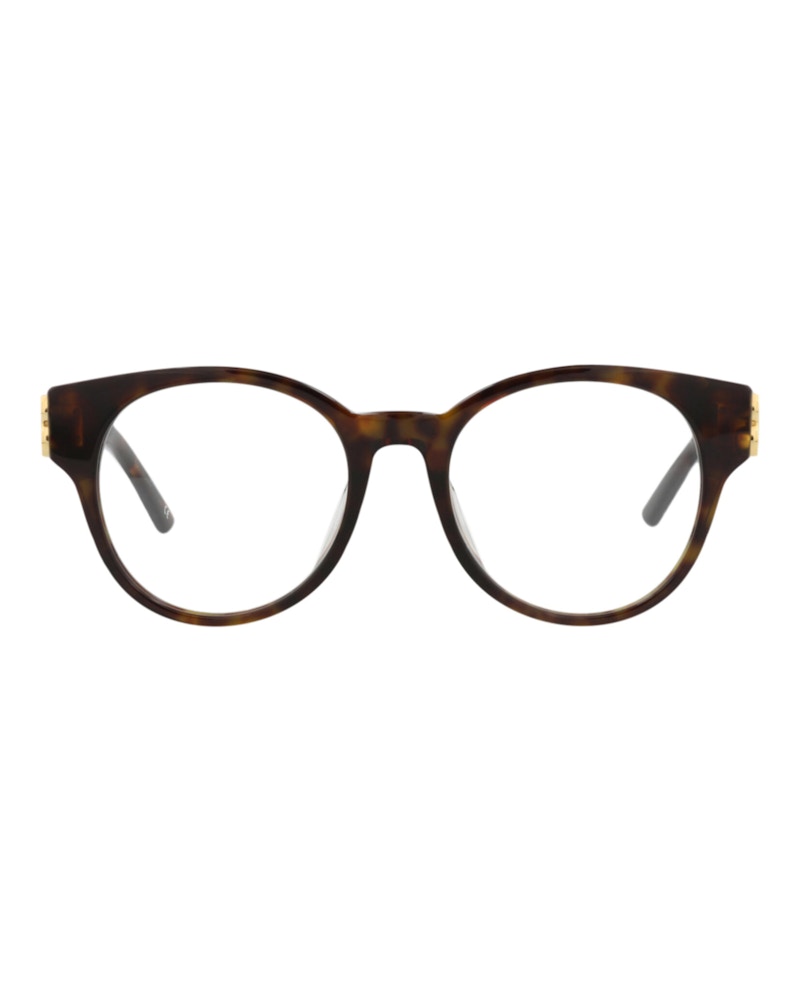 Balenciaga Round-Frame Acetate Optical Frames Havana Havana Transparent ...