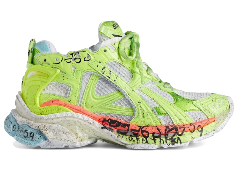 Balenciaga Runner White Flou Yellow Red Blue Men's - 772774 WRNMT 4697 - US